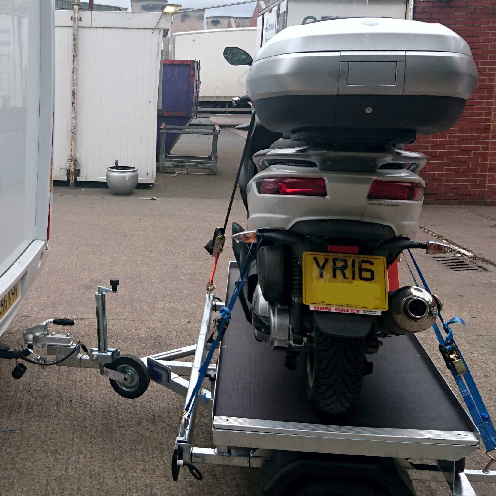 Piaggio MP3 3 Wheeled Scooter Trailer | Side Loading | Yorkshire, UK